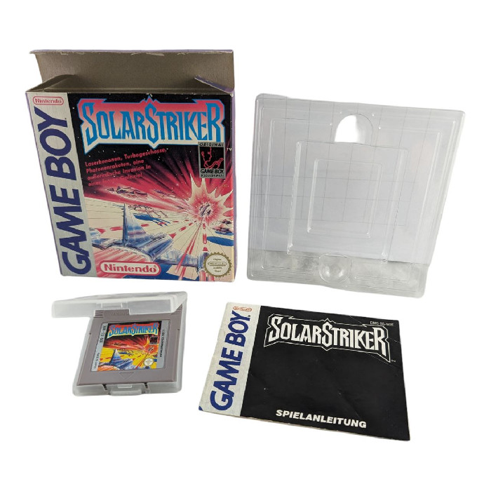 Gameboy Spiel Nintendo Solar Striker mit Verpackung und Beschreibung ...