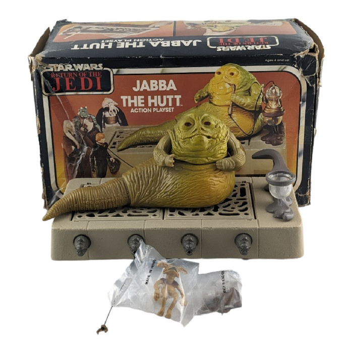 Star Wars Jabba mit Box sealed Baggys vintage Kenner :: Ctoys